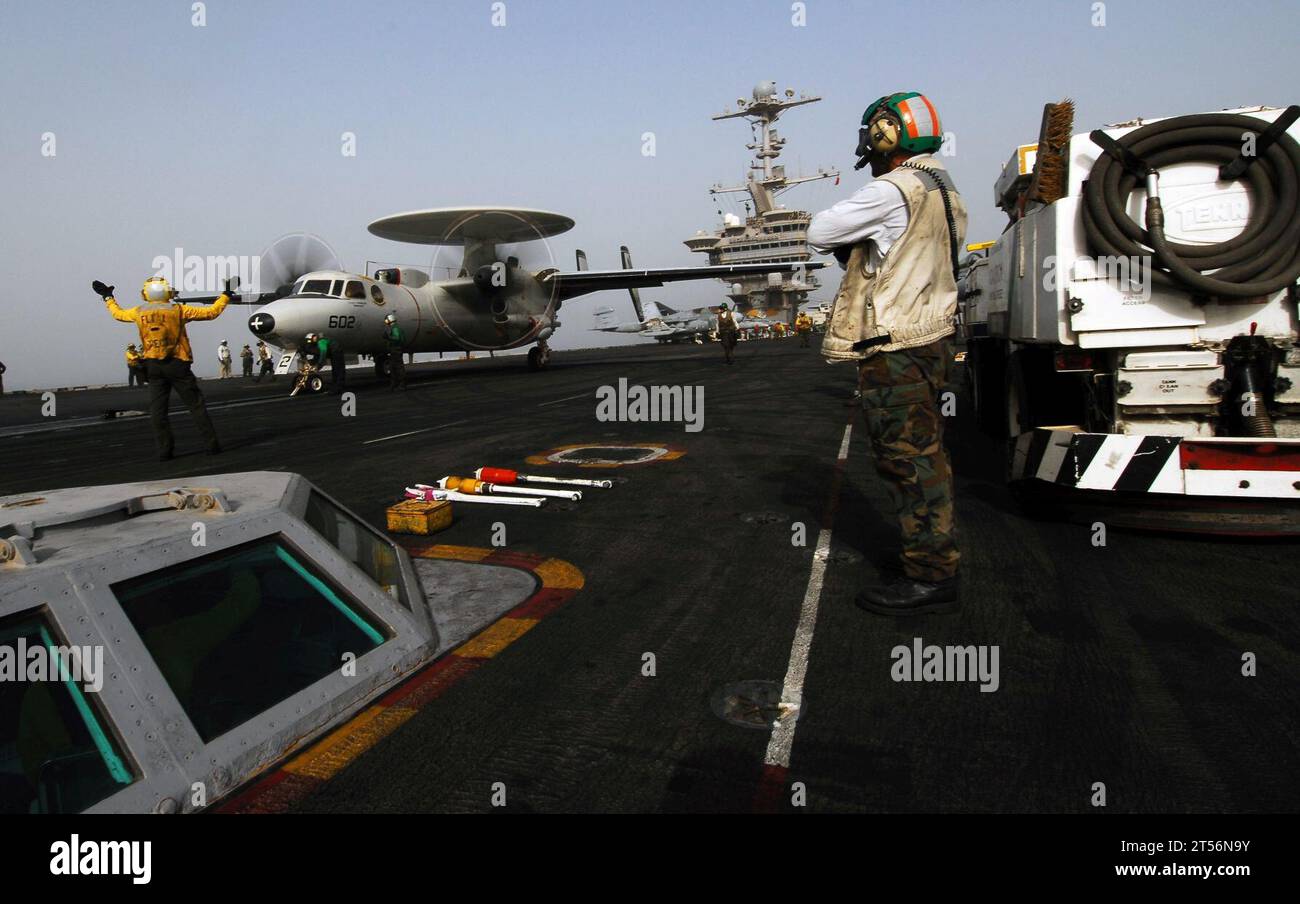 Arabian Sea, Carrier Airborne Early Warning Squadron (VAW) 112, E-2C ...