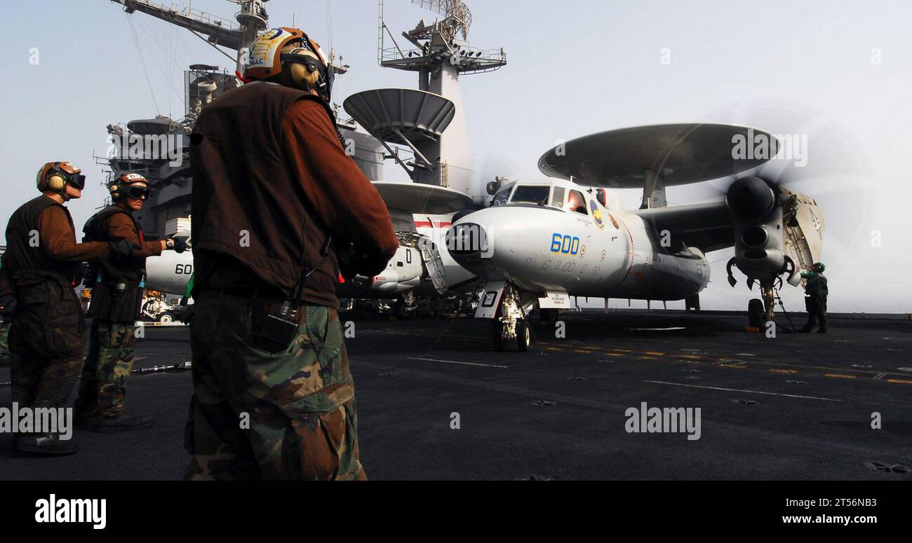 Arabian Sea, Carrier Airborne Early Warning Squadron (VAW) 112, E-2C ...