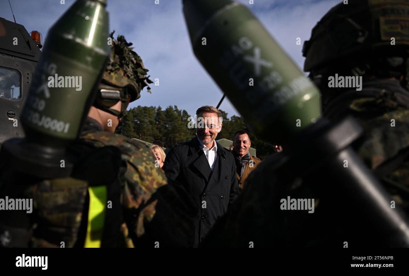 Rukla, Lithuania. 03rd Nov, 2023. Christian Lindner (FDP), Federal ...