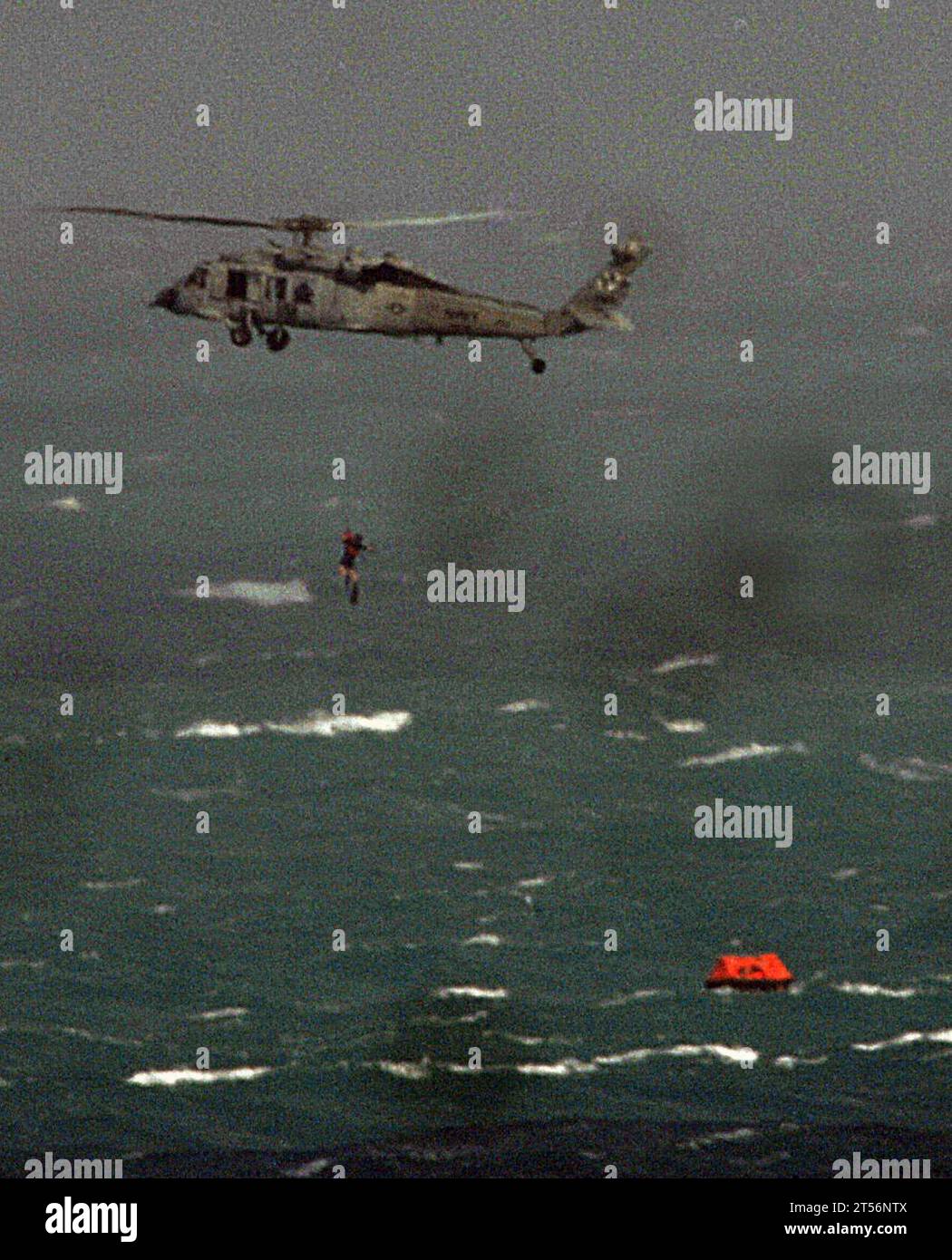 fast combat support ship USNS Arctic (T-AOE 8), flight deck, Helicopter ...