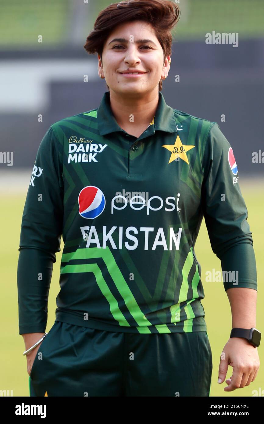 Pakistan women cricket team Nida Dar during the One Day International ...