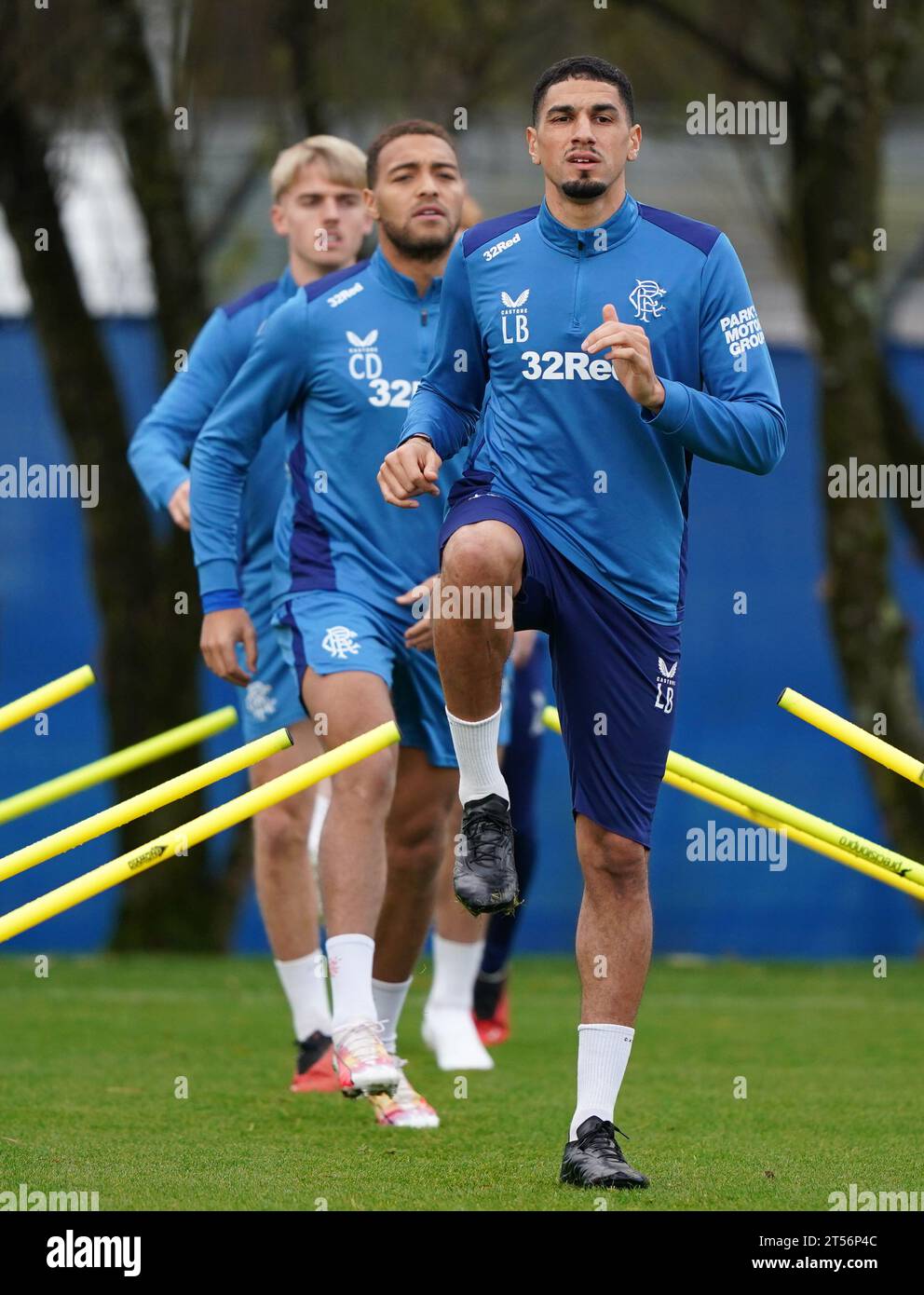 Rangers' Leon Balogun during a training session at the Rangers Training ...