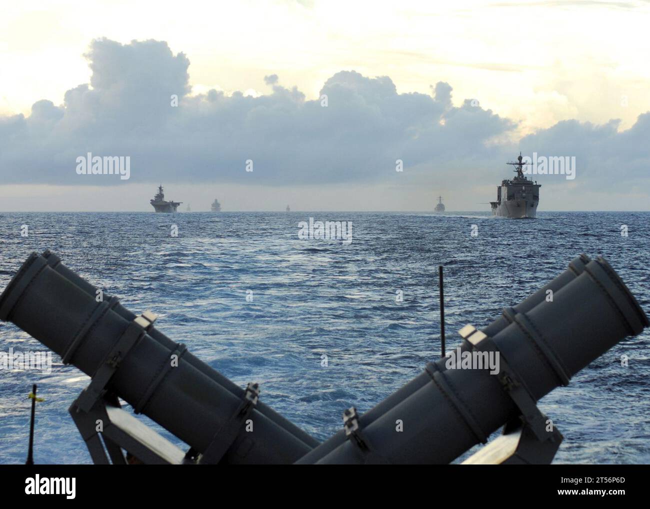 amphibious assault ship USS Iwo Jima (LHD 7); the guided-missile ...