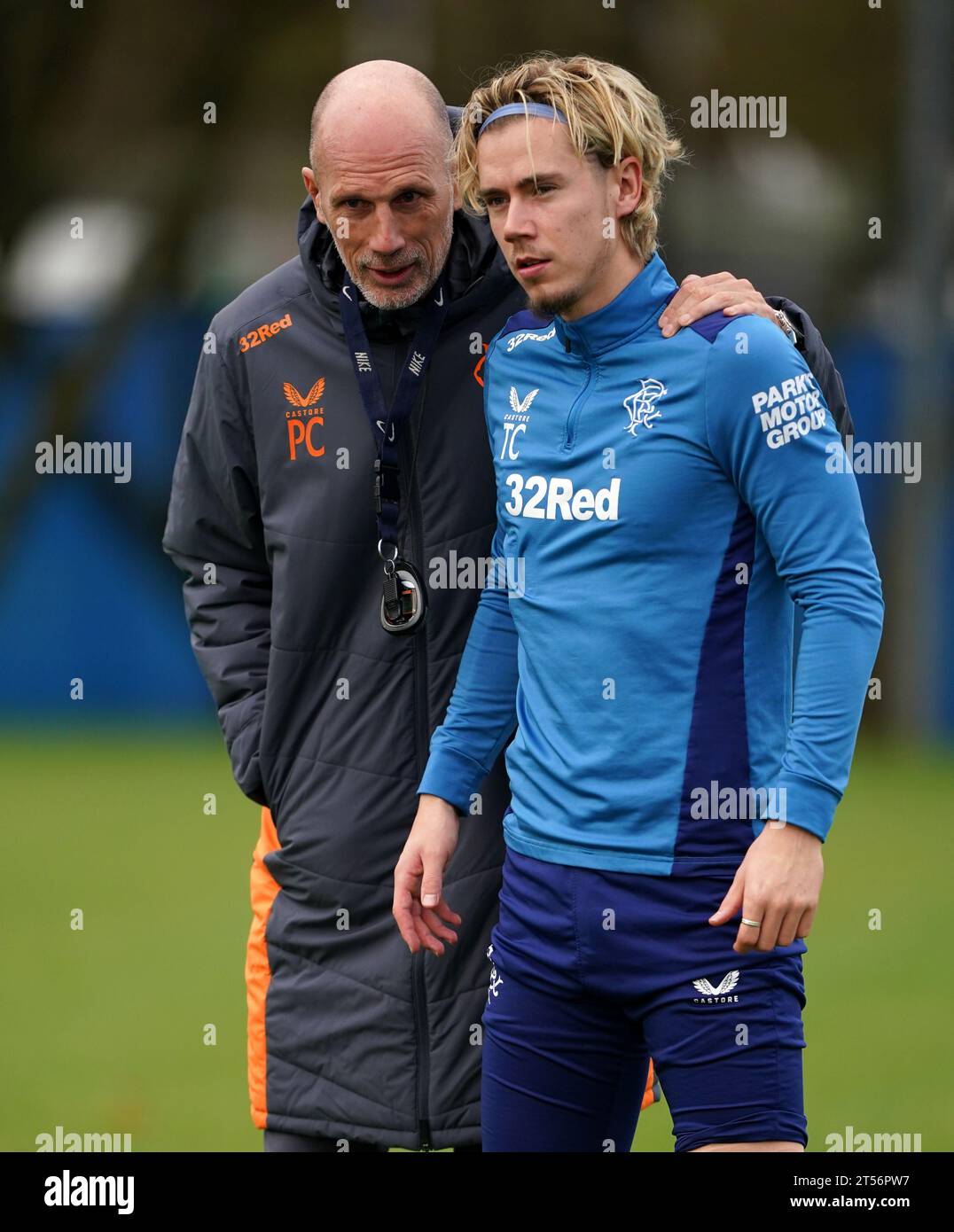 Rangers manager philippe clement during a press conference at the ...