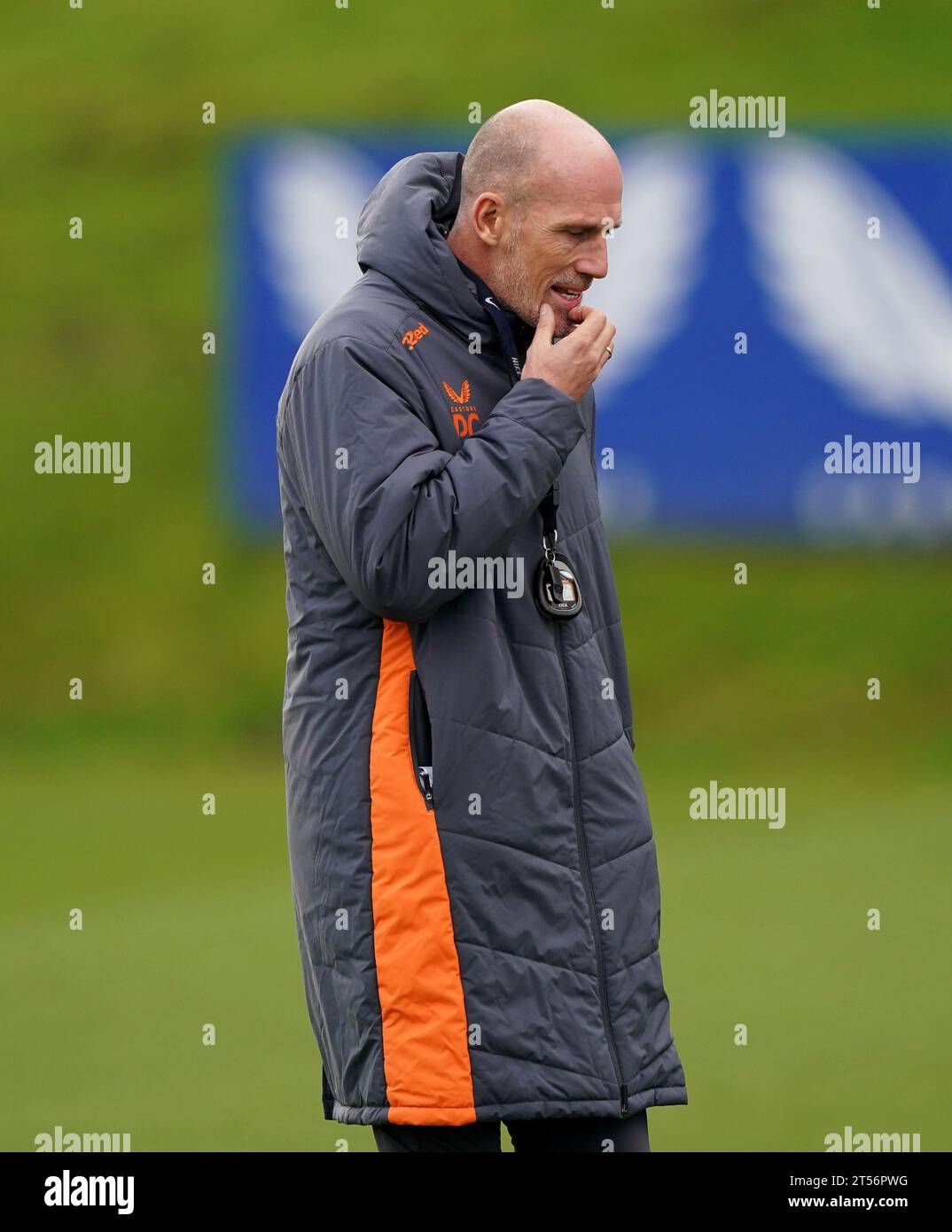 Rangers manager Philippe Clement during a training session at the ...