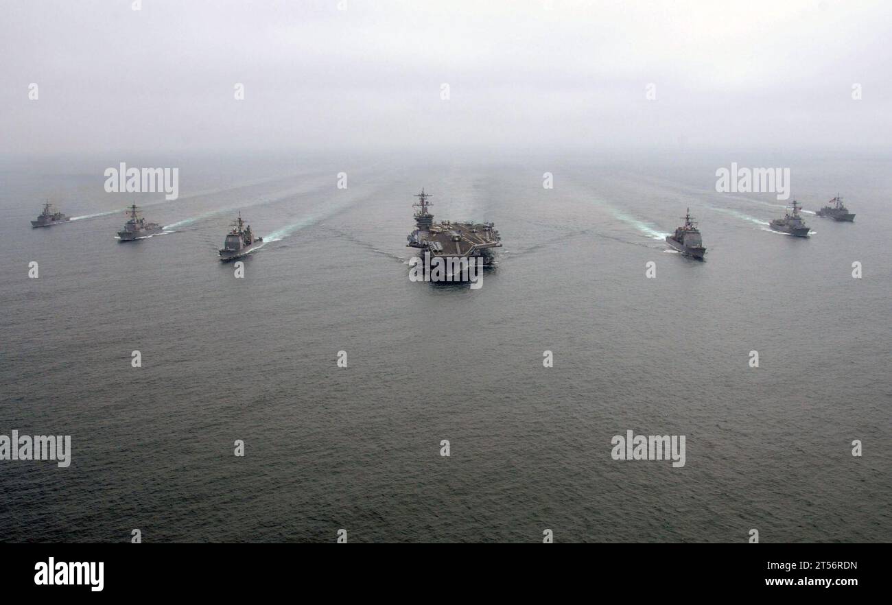 aircraft carrier, Carrier Air Wing (CVW) 17, guided-missile cruisers ...