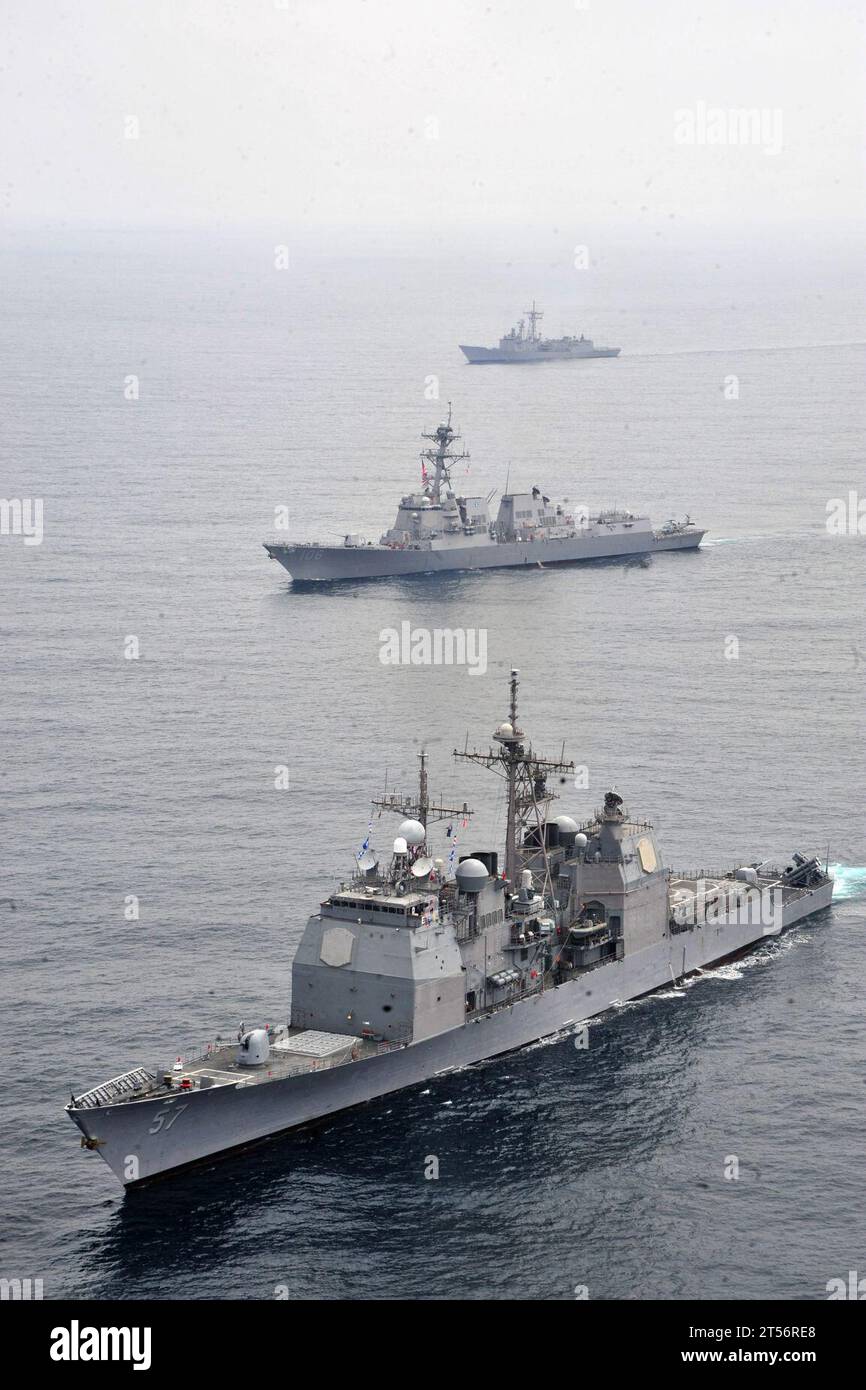 aircraft carrier, Carrier Air Wing (CVW) 17, guided-missile cruisers ...