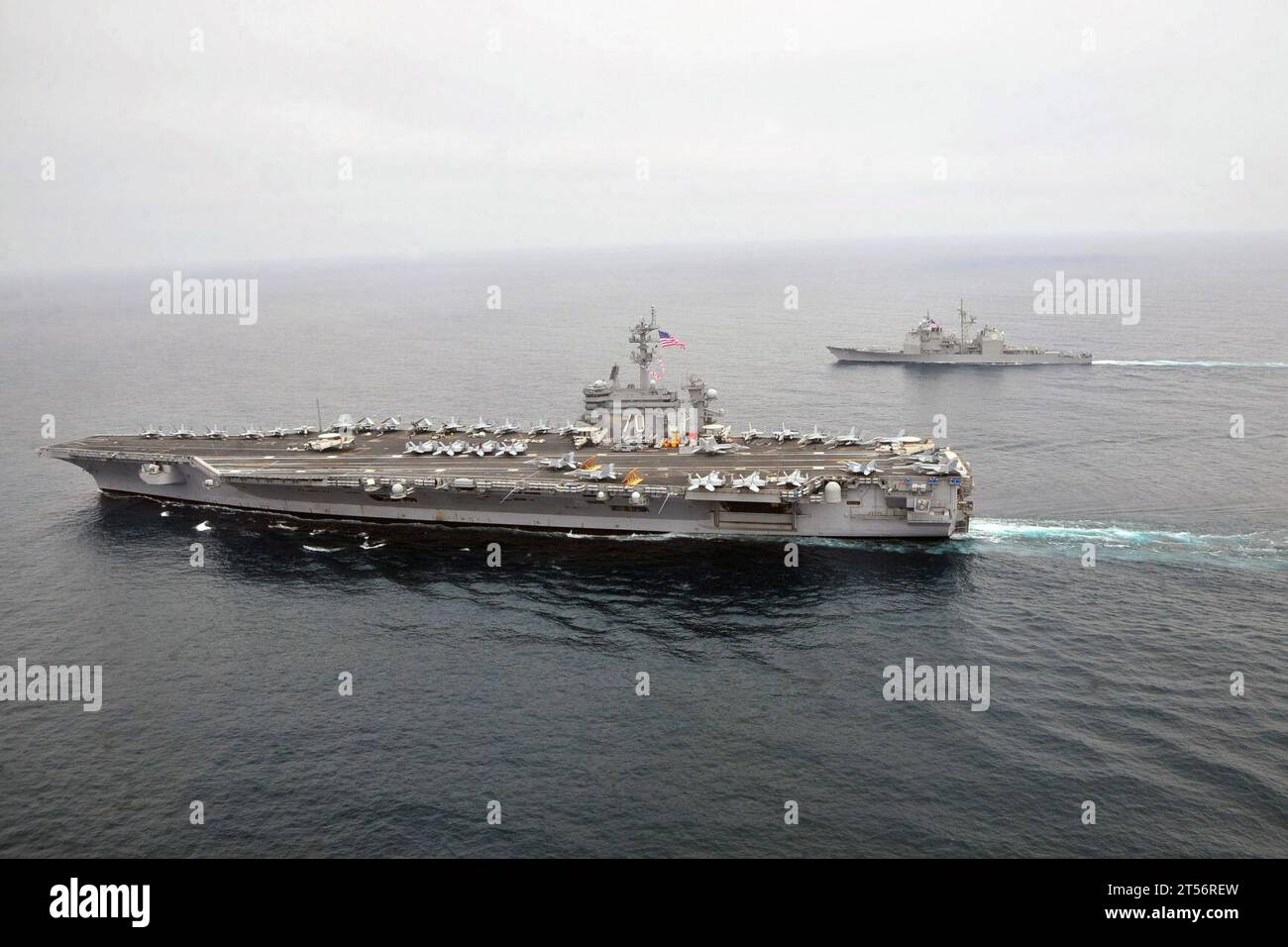 aircraft carrier, Carrier Air Wing (CVW) 17, guided-missile cruisers ...