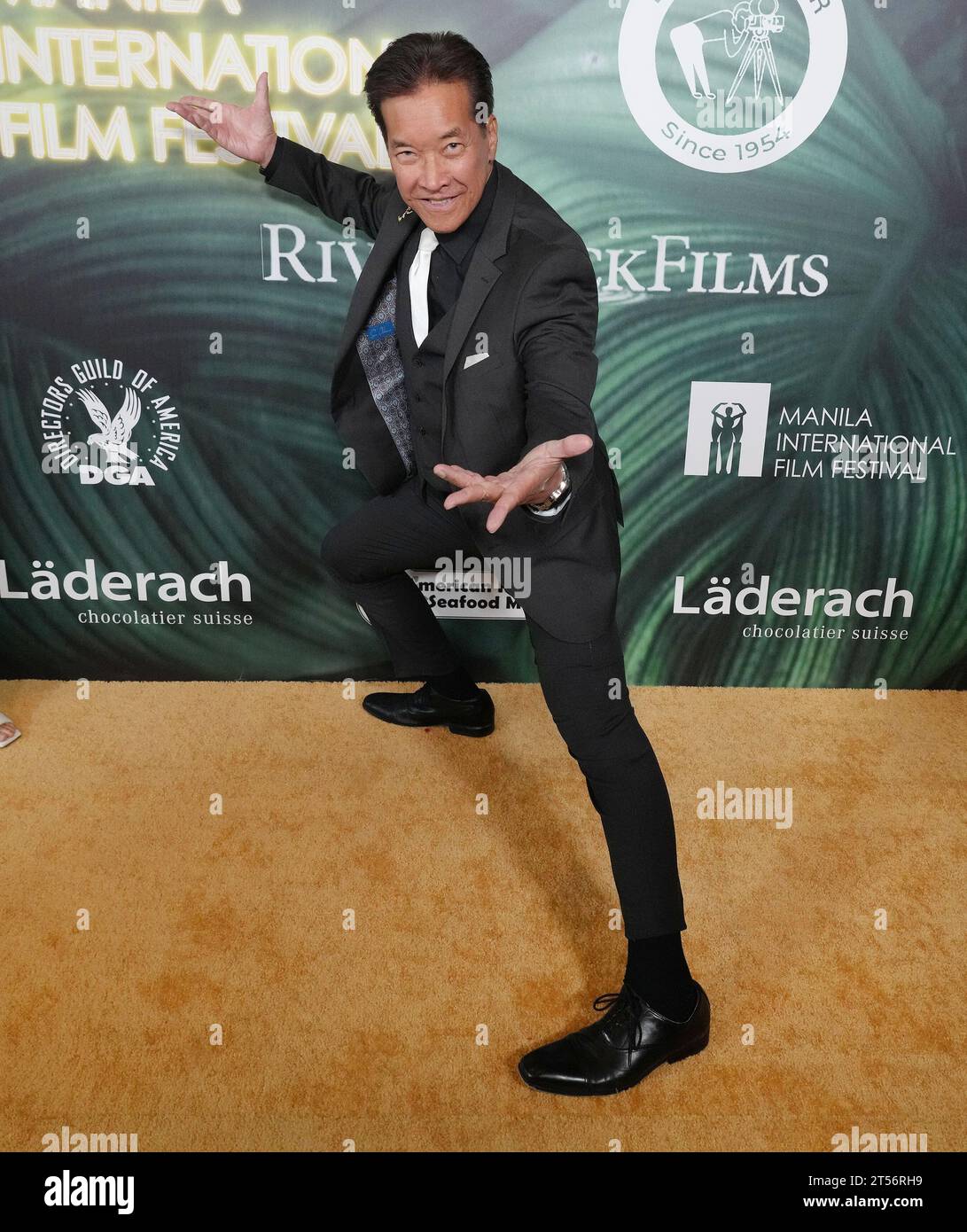 Peter Kwong arrives at the 2023 Manila International Film Festival Launch held at the Directors ...