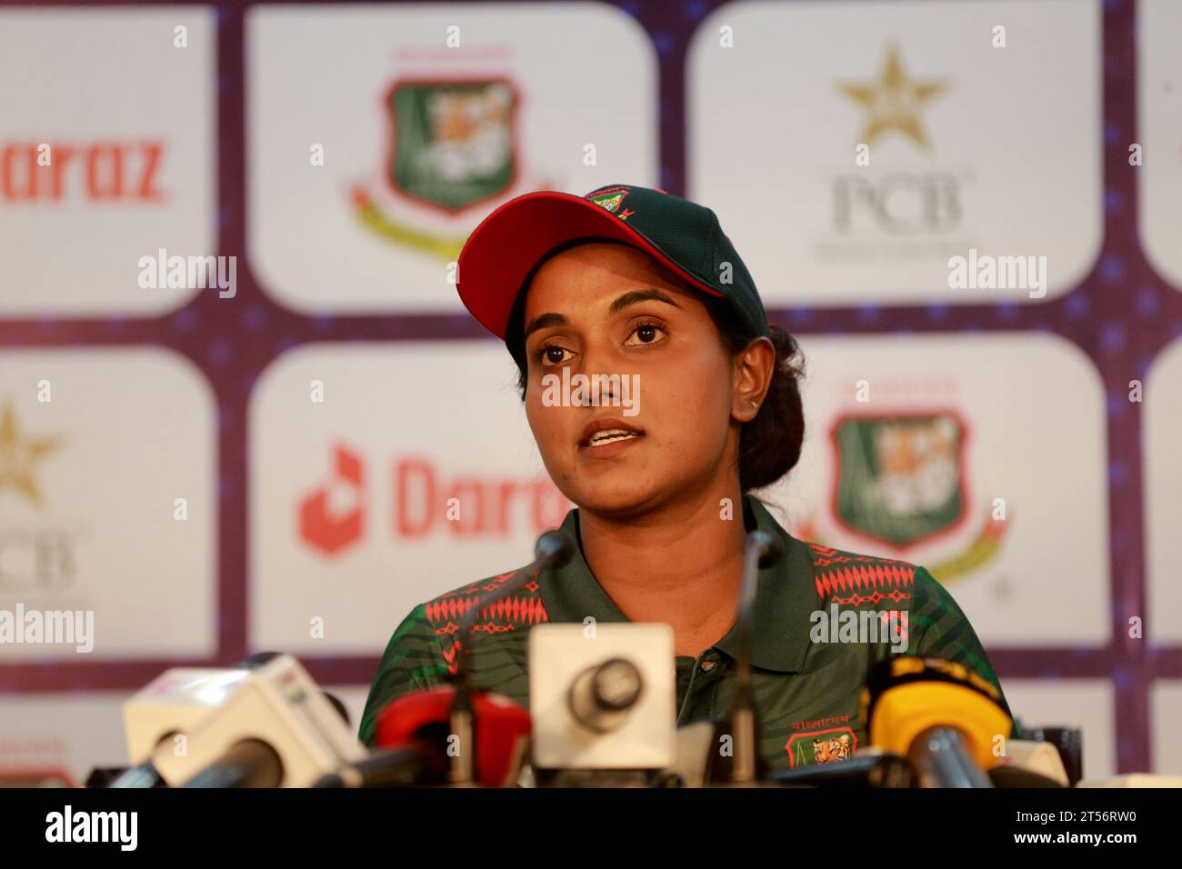 Bangladesh Women Cricket Team Captain Nigar Sultana Joty attends a pre ...