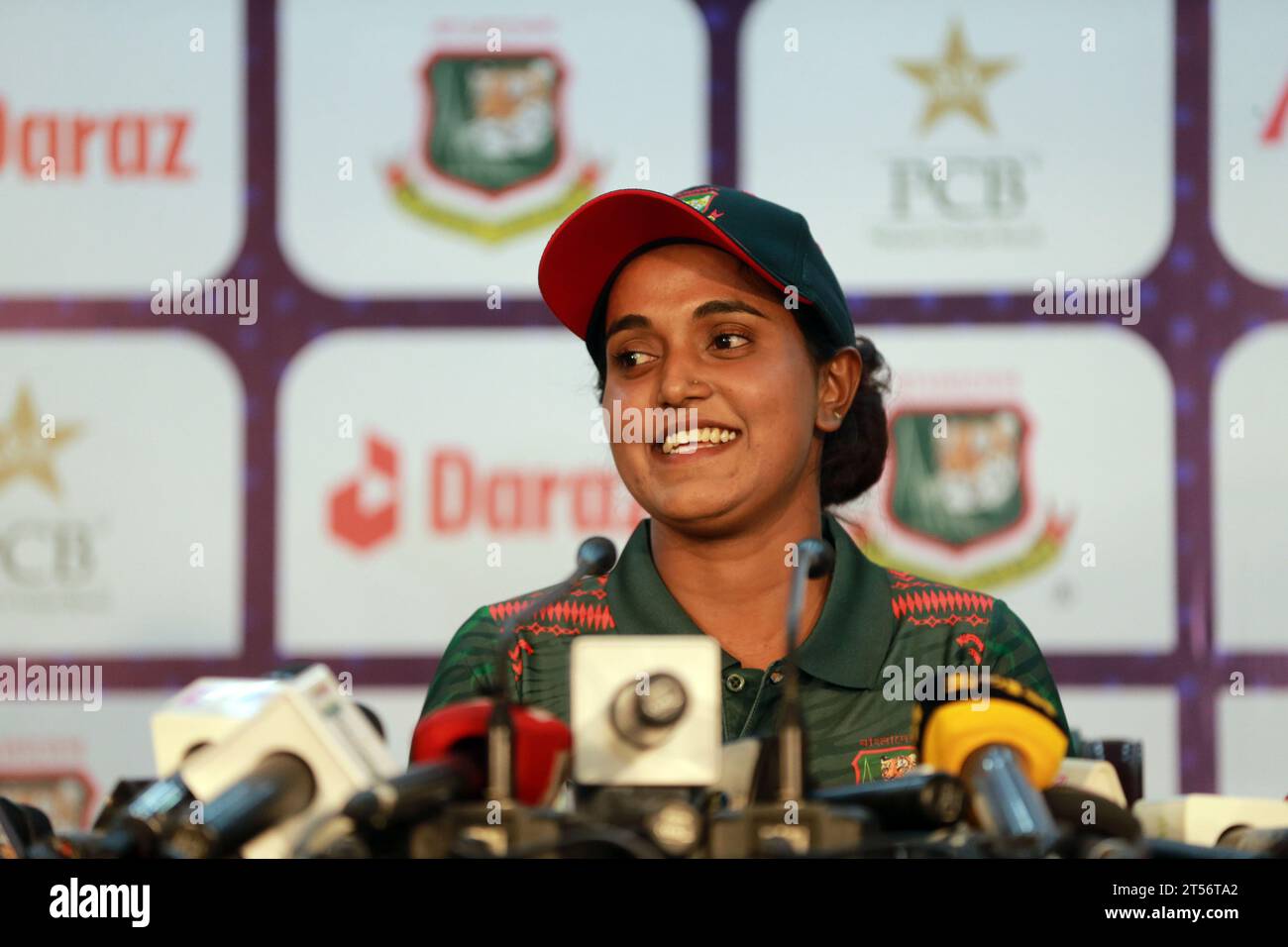 Bangladesh Women Cricket Team Captain Nigar Sultana Joty attends a pre ...