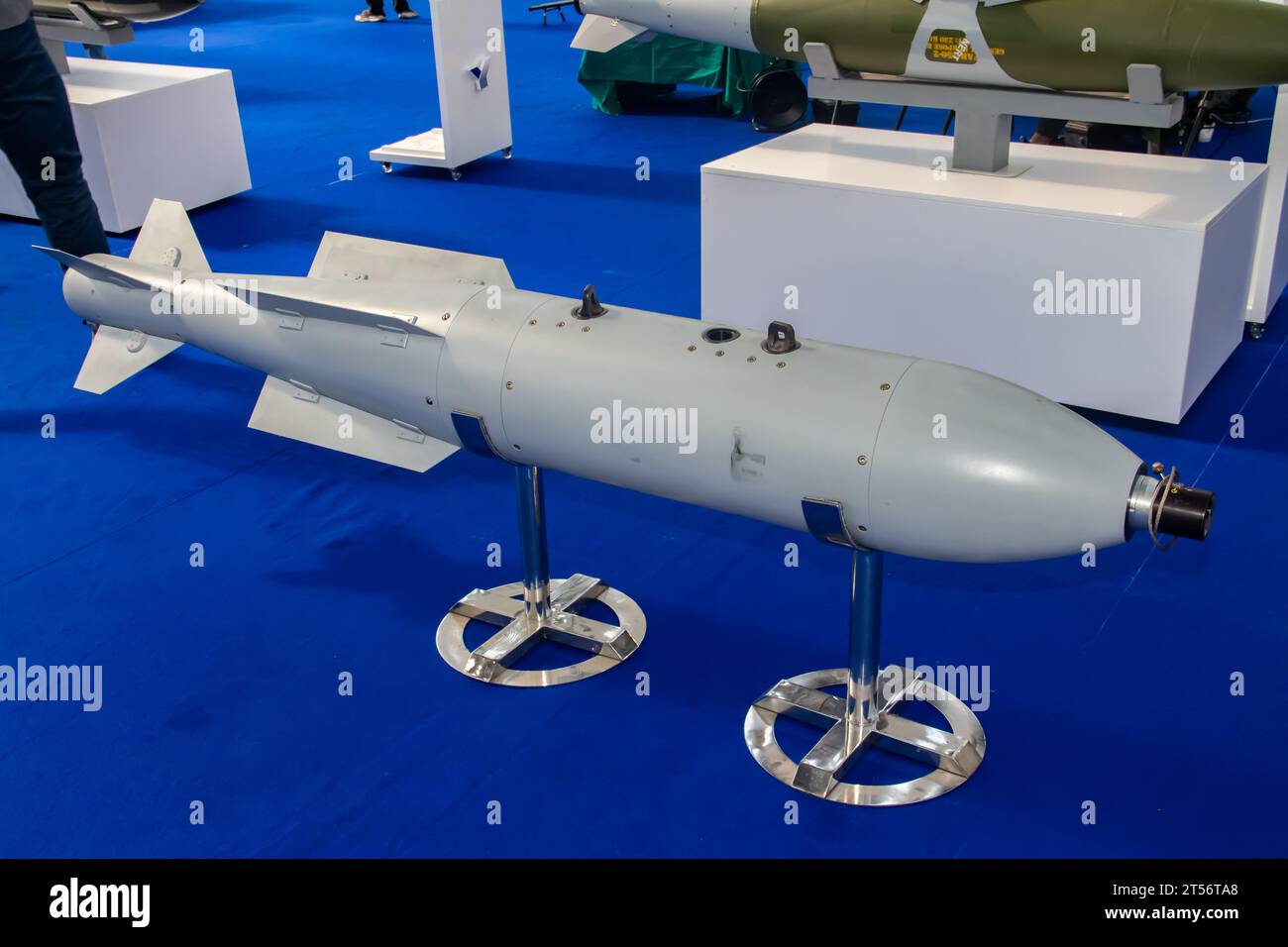 GPS-satellite guided missile anti-tank mortar shell, exposed at ...