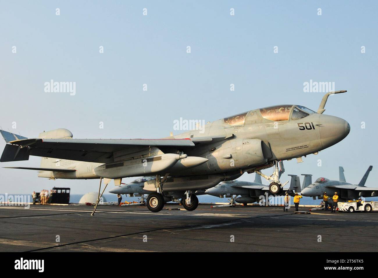 A EA-6B Prowler assigned to the Cougars of the Tactical, 1104151004S ...