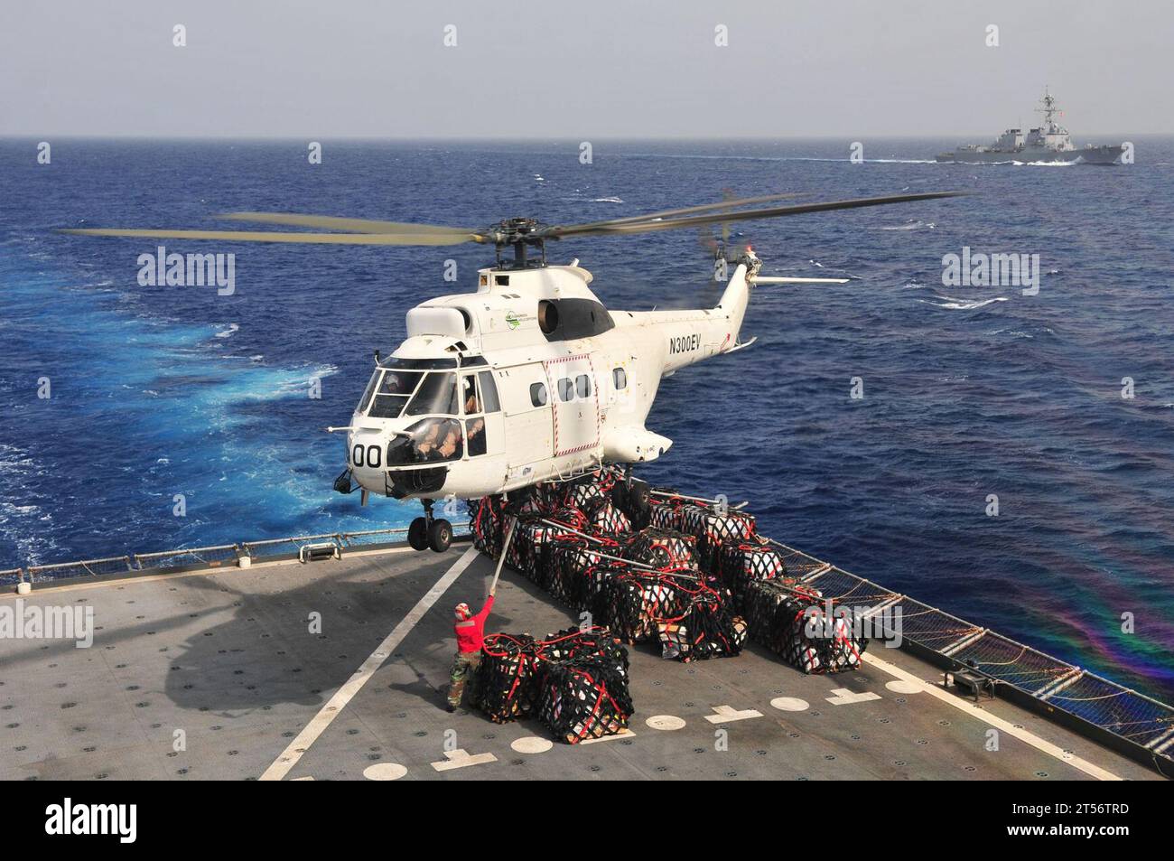 330EV Puma, civilian, Commander, CTF 53, dry cargo and ammunition ship ...