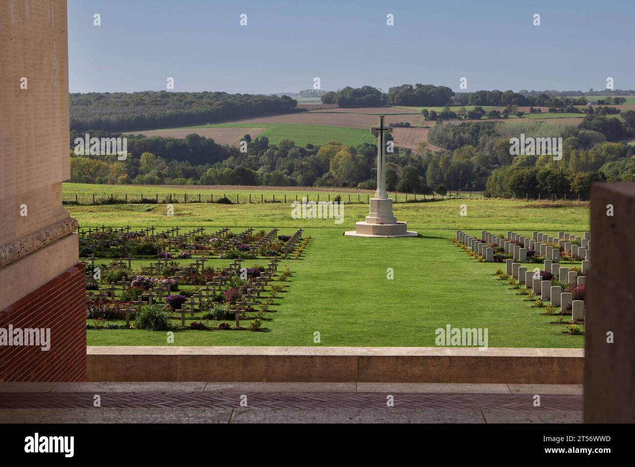 The Thiepval Memorial to the Fallen of the Somme in northern France ...