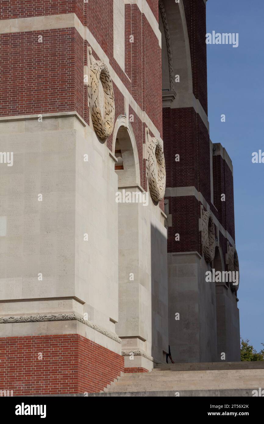 The Thiepval Memorial to the Fallen of the Somme (France) where over ...