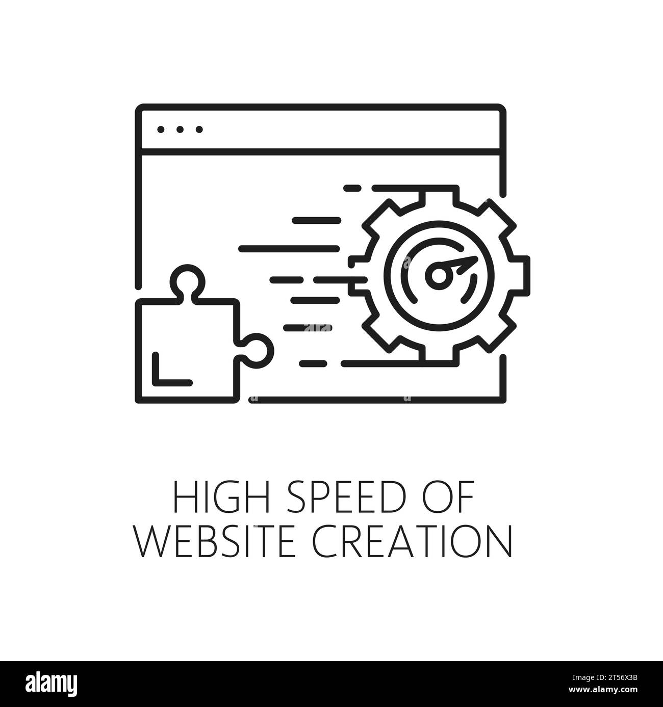 High Speed Website Creation Cms Content Management System Icon Internet Business Marketing