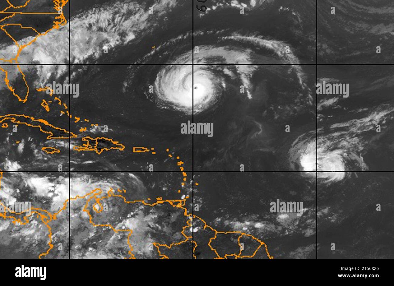 US Navy A GOES-13 infrared satellite image of Hurricane Danielle ...