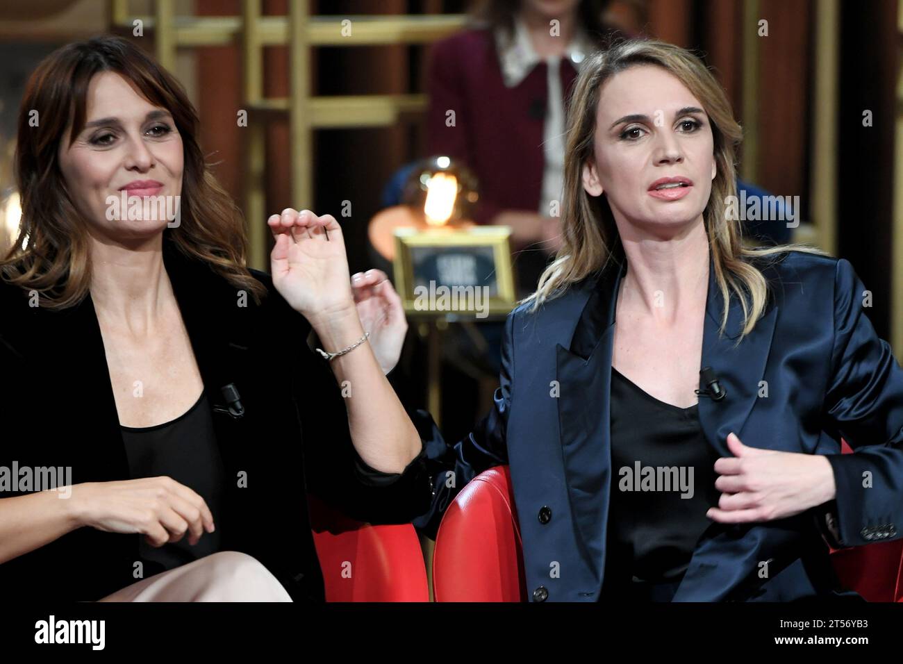 Milan, TV broadcast "Splendida cornice" - Emanuela Fanelli, Paola ...