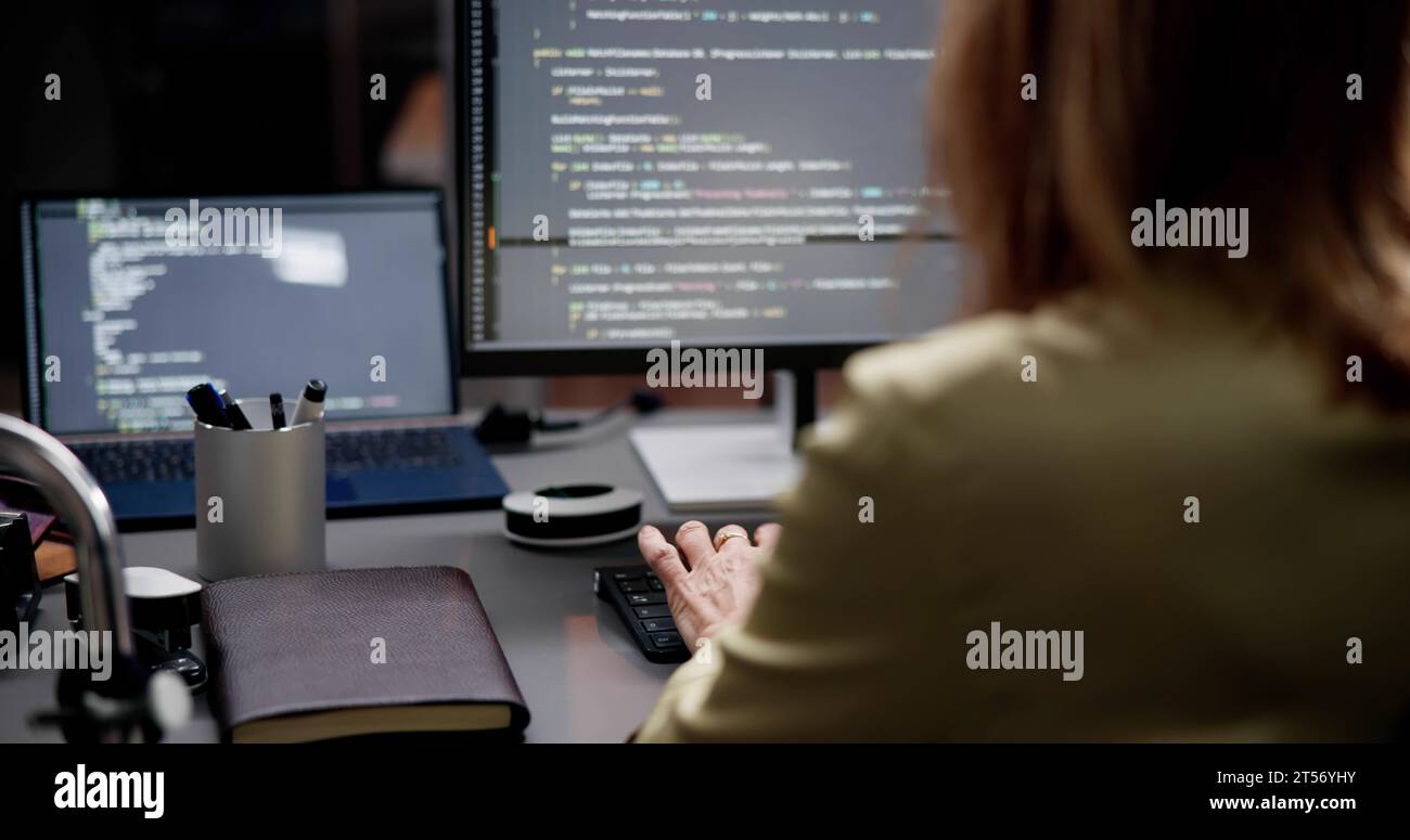 Creative girl working program hi-res stock photography and images - Alamy