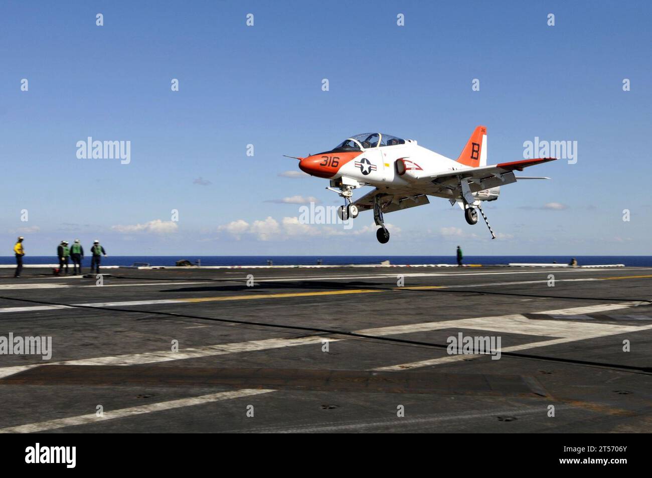 US Navy A T-45C Goshawk training aircraft assigned to the Eagles of ...