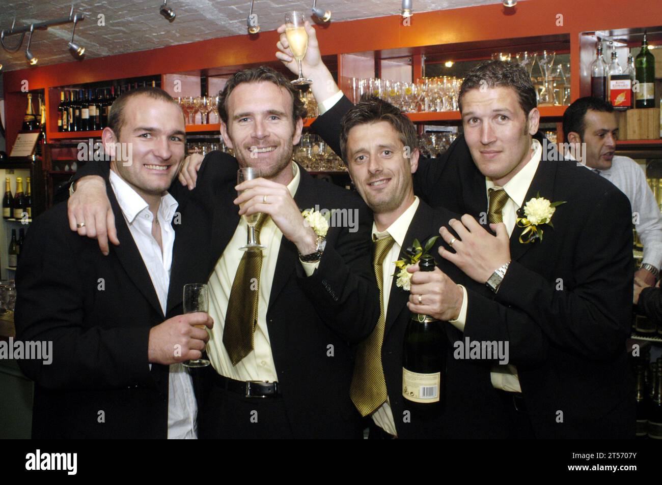 Cardiff City team celebrate their promotion from the Second Division at ...