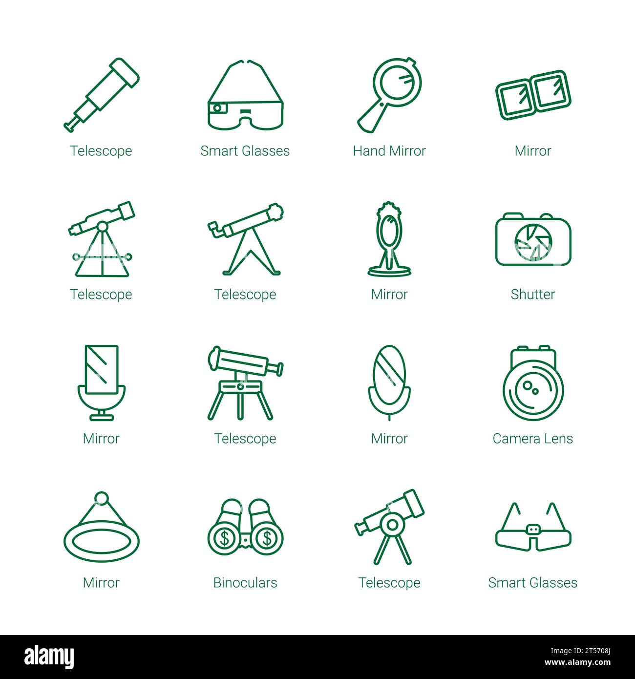 Mirror lens telescope Stock Vector Images - Alamy