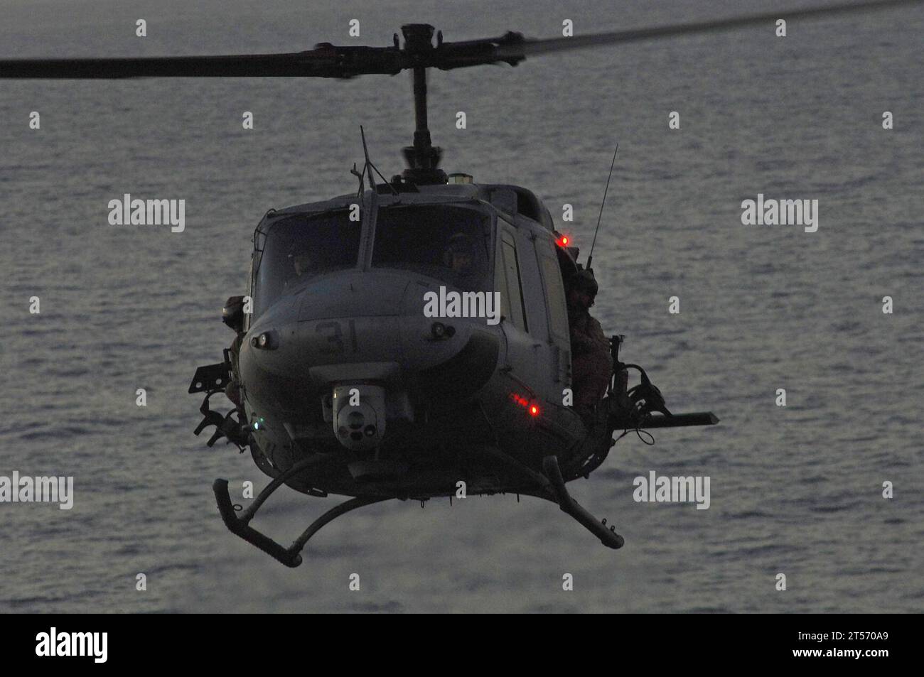 US Navy A UH-1N Huey assigned to Marine Medium Helicopter Squadron ...