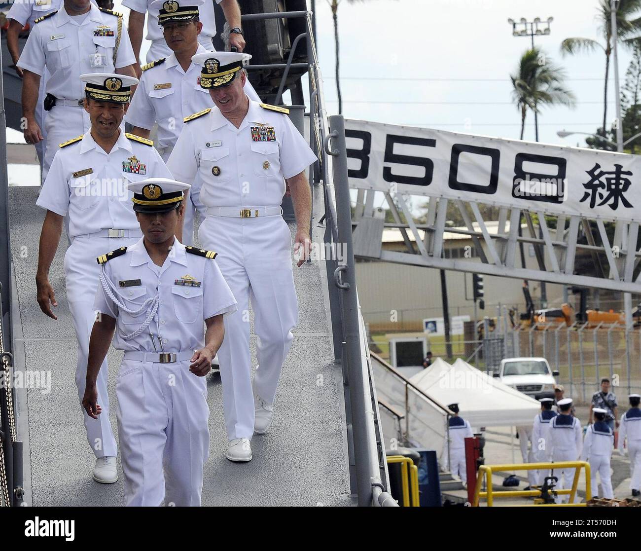 US Navy Adm. Patrick M. Walsh, commander of the U.S. Pacific Fleet ...