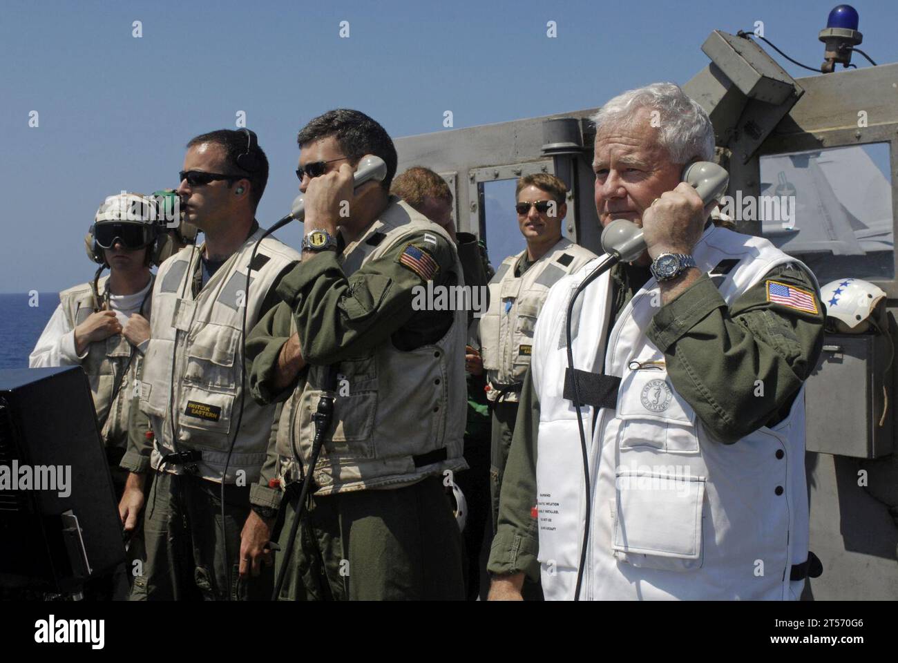 US Navy Adm. Timothy J. Keating, right, head of the U.S. Pacific ...