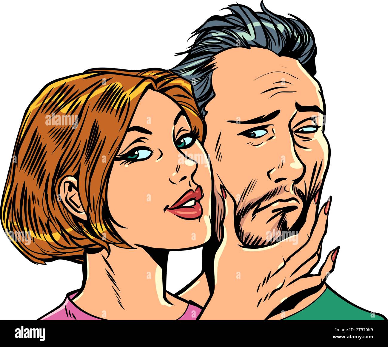 Managing someone else s life through manipulation. A woman holds a man ...