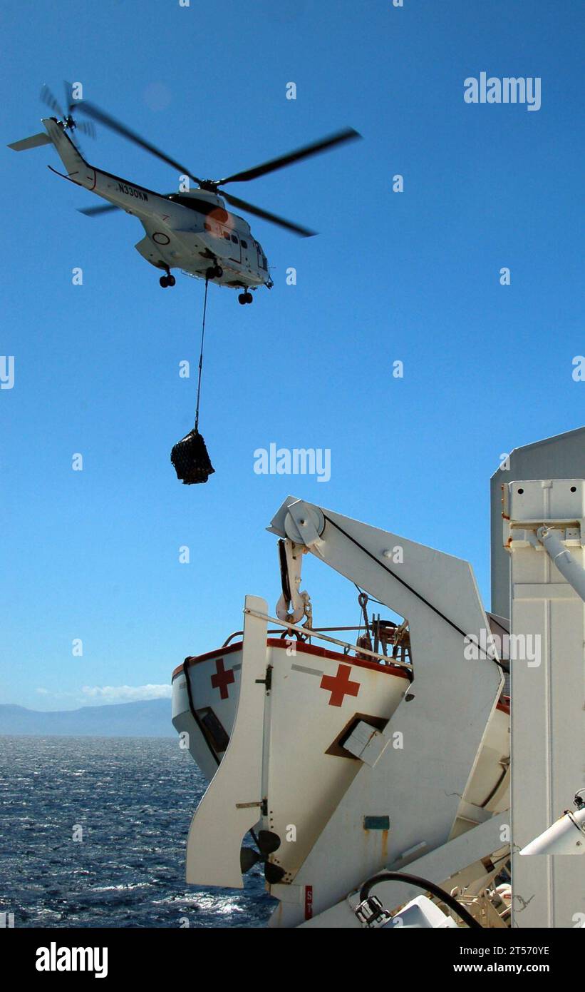 US Navy An AS 332 Super Puma helicopter assigned to the Military ...