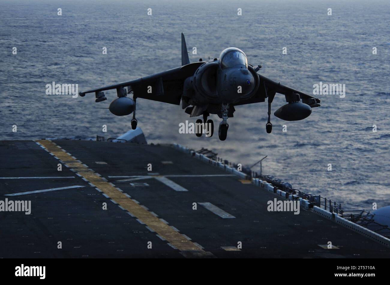 US Navy An AV-8B Harrier assigned to Marine Attack Squadron (VMA) 214 ...