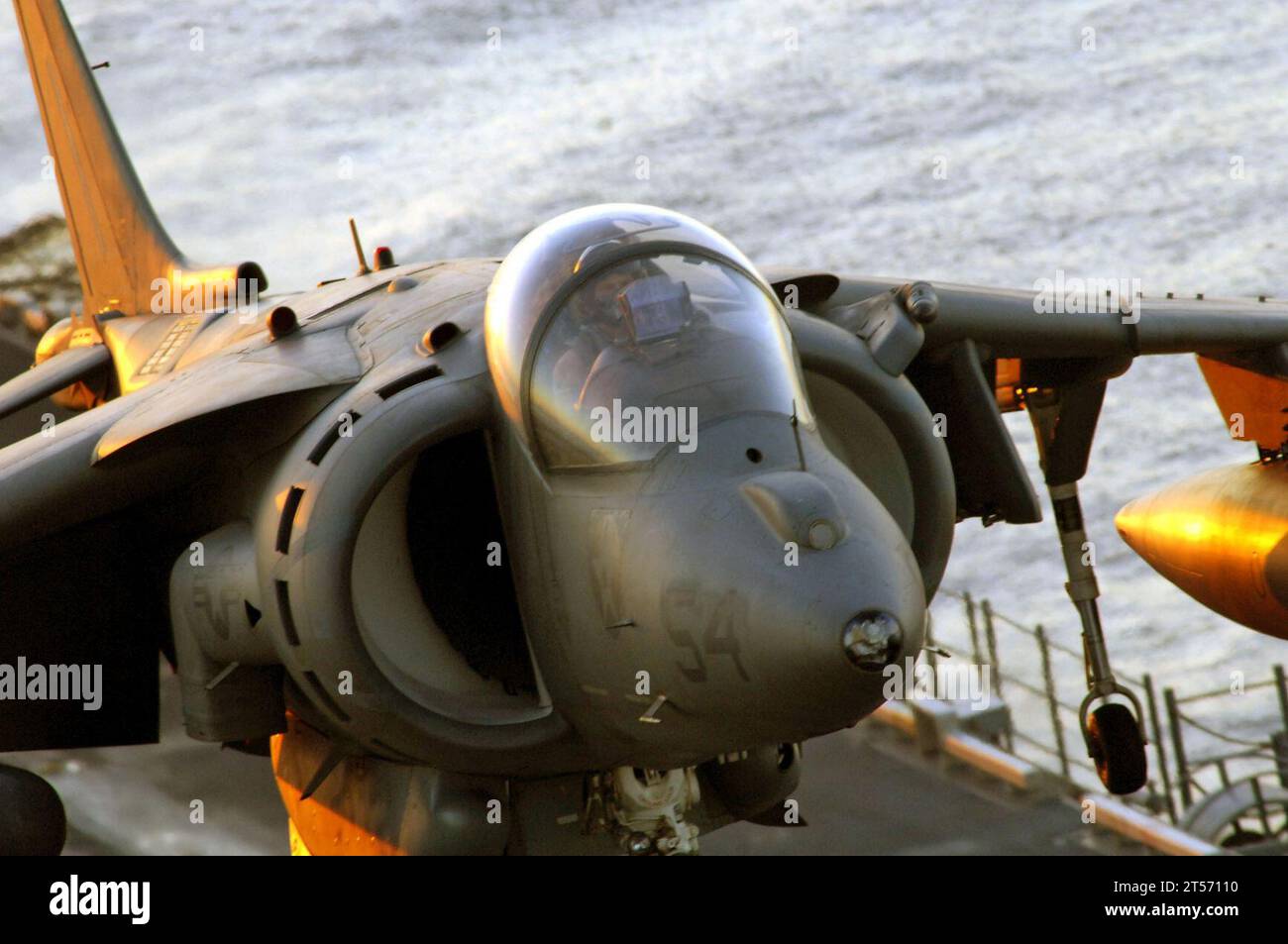 US Navy An AV-8B Harrier attached to Marine Medium Helicopter Squadron ...