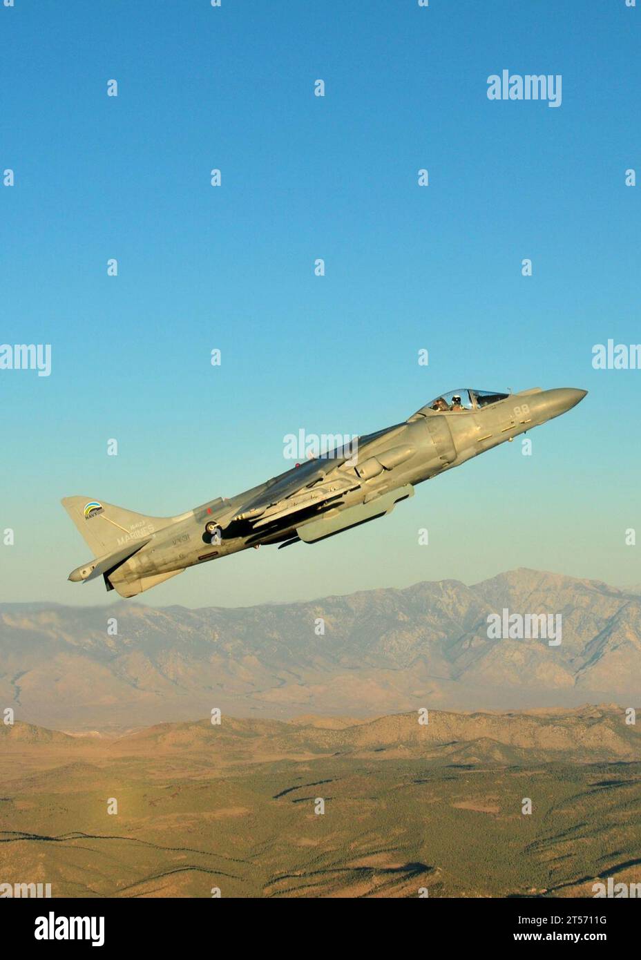 US Navy An AV-8B Harrier assigned to Air Test and Evaluation Squadron ...