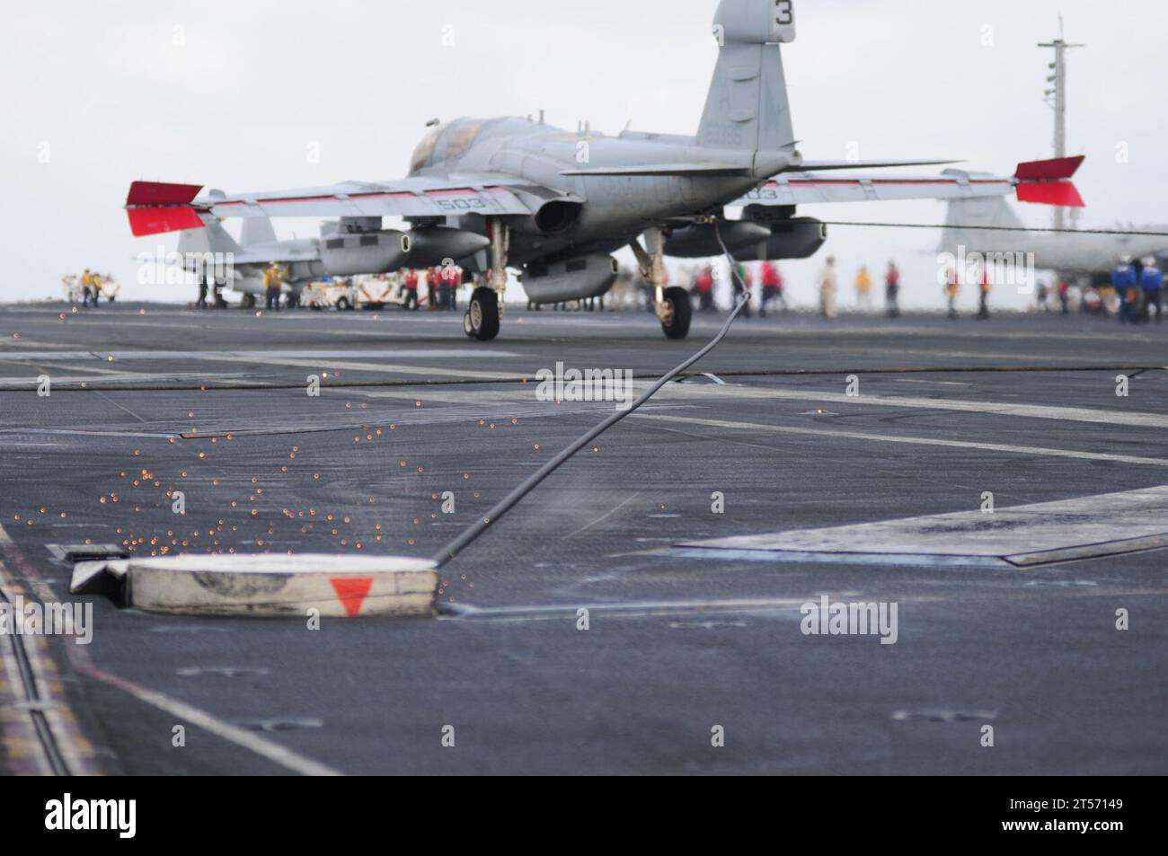 US Navy An EA-6B Prowler assigned to Electronic Attack Squadron (VAQ ...