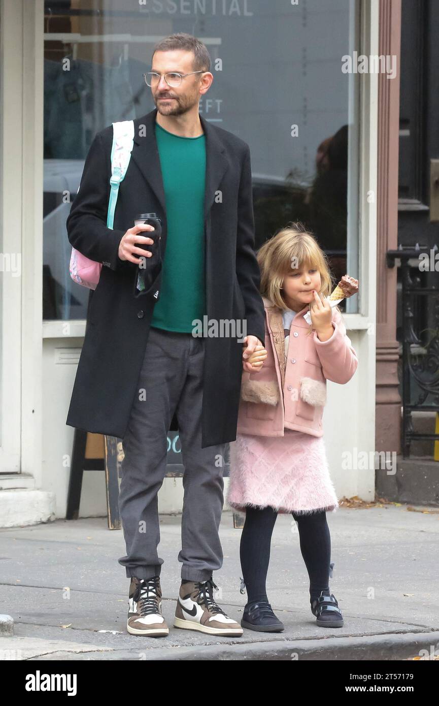 Bradley Cooper and daughter Lea De Seine run errands. Featuring ...