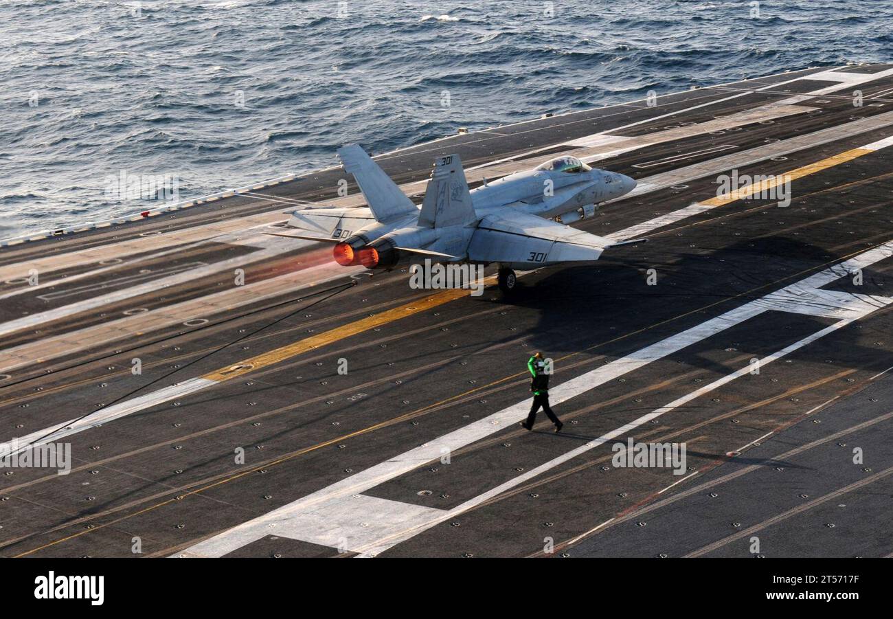 US Navy An F18C Hornet assigned to Strike Fighter Squadron(VFA) 113 ...