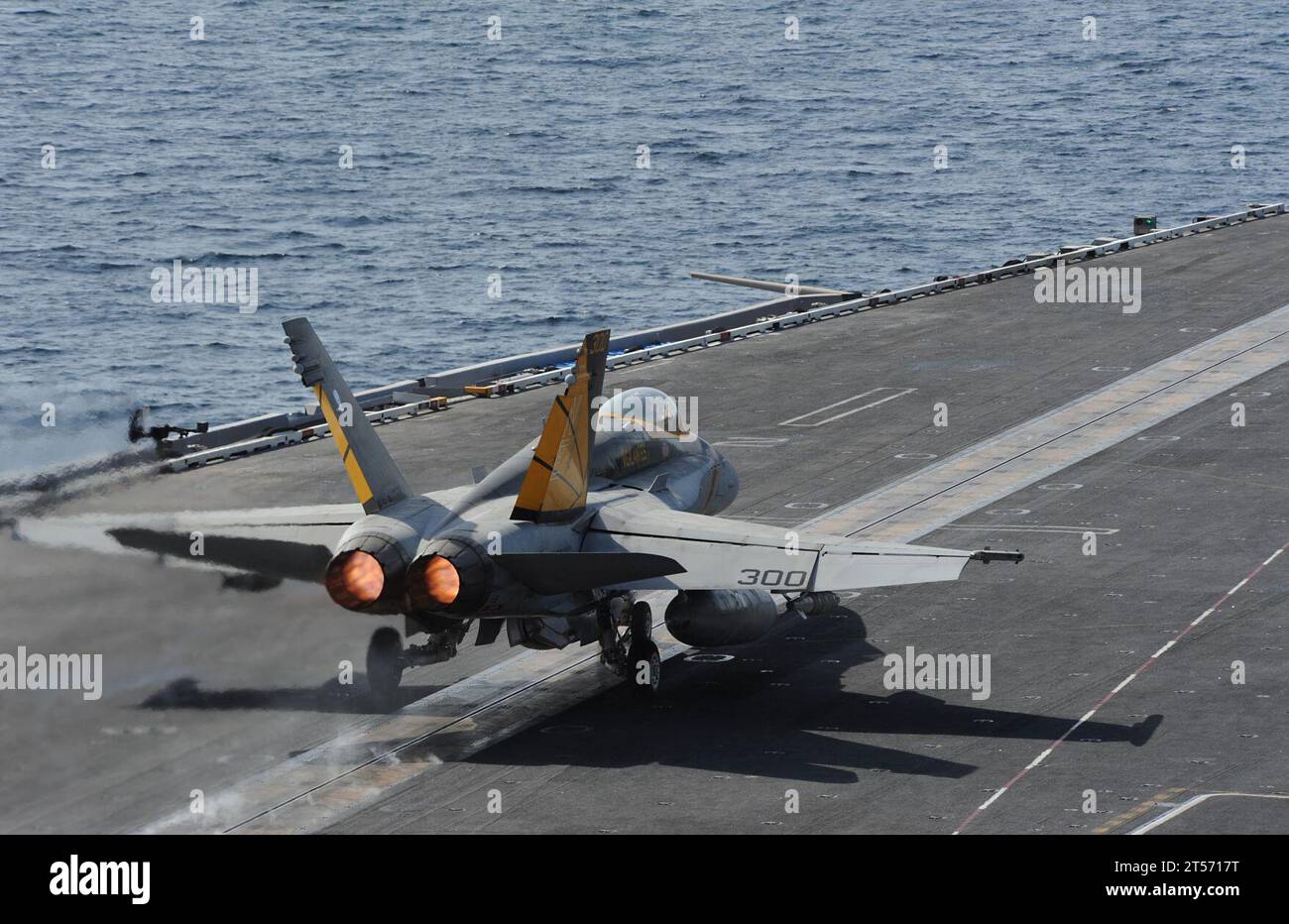 US Navy An F18C Hornet assigned to the Vigilantes of Strike Fighter ...