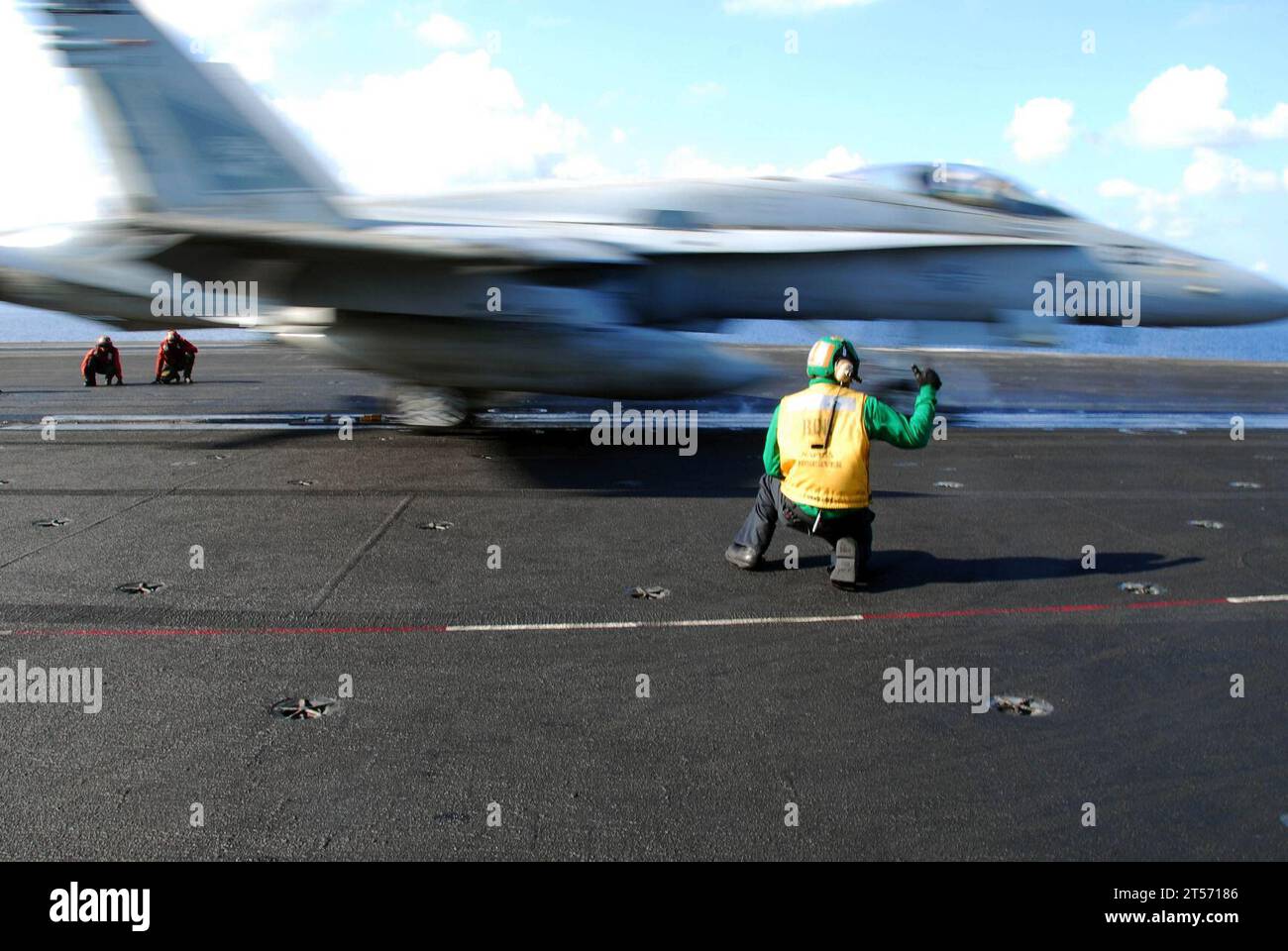 US Navy An F18C Hornet assigned to the Warhawks of Strike Fighter ...