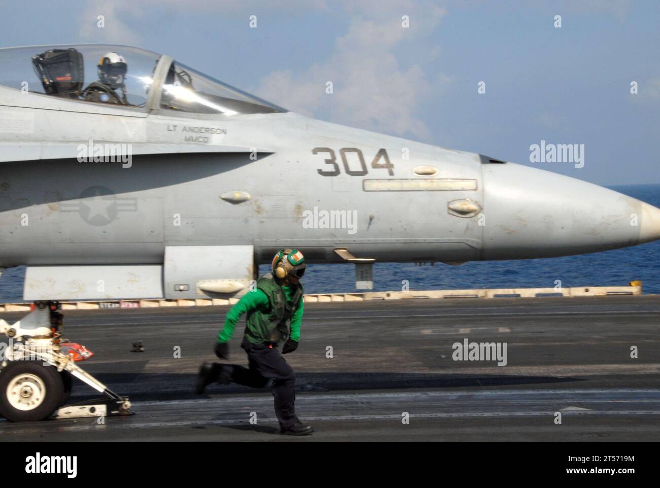 US Navy An F18C Hornet assigned to the Blue Diamonds of Strike Fighter ...