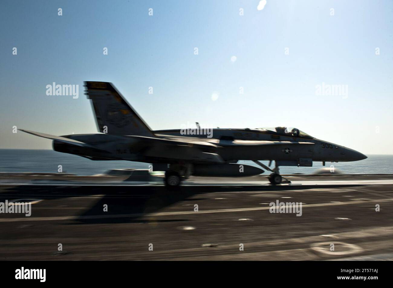 US Navy An F18C Hornet assigned to the War Hawks of Strike Fighter ...