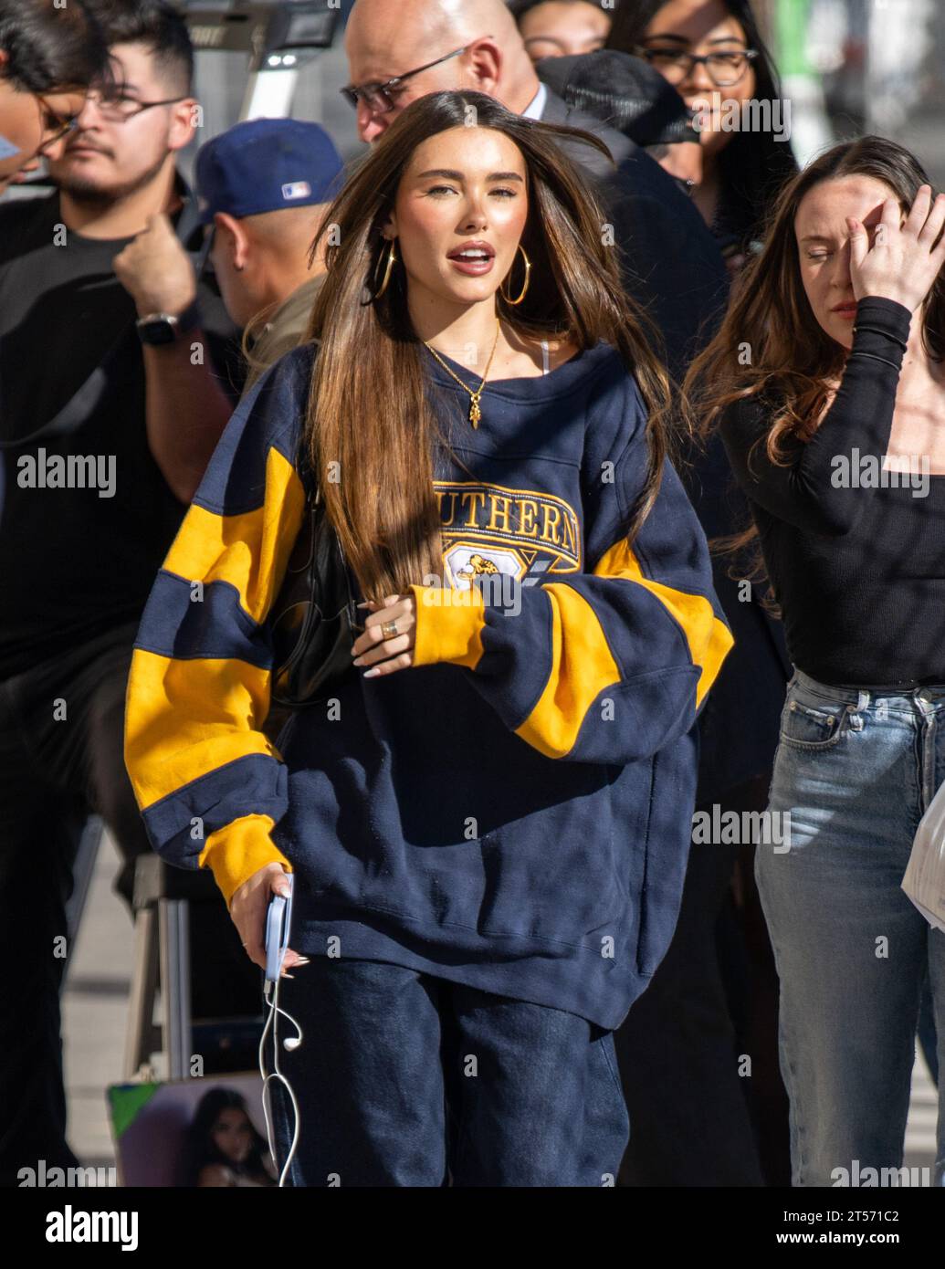 Celebrities at the 'Jimmy Kimmel Live!' Studios. Featuring: Madison ...