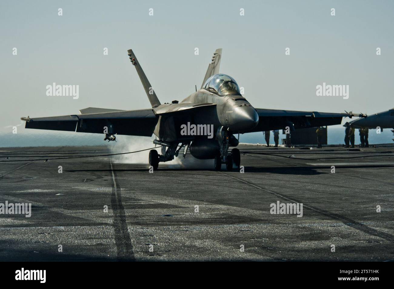 US Navy An F18F Super Hornet from the Black Aces of Strike Fighter ...