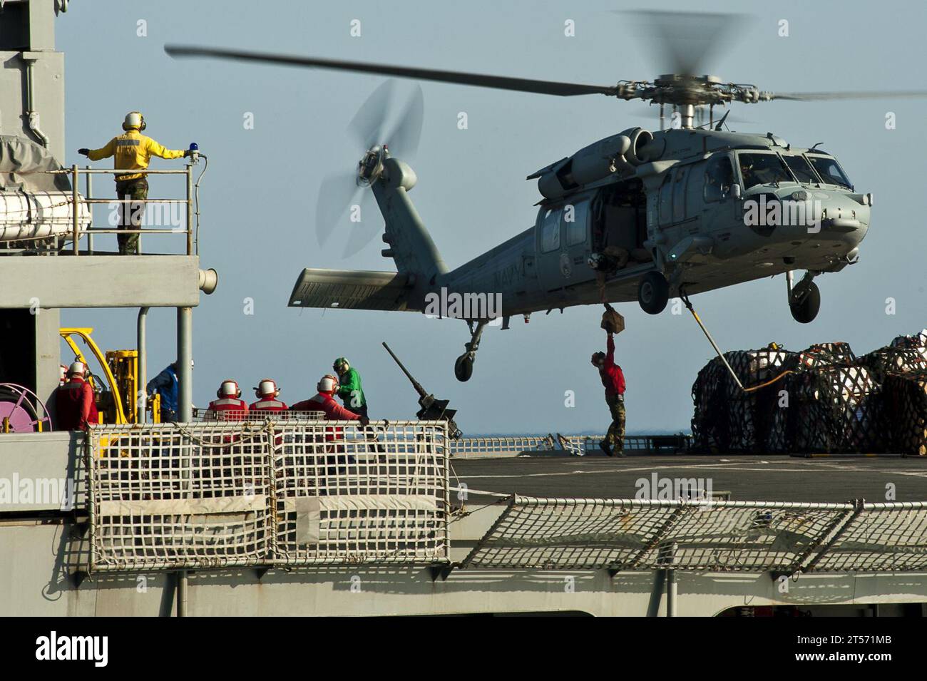 US Navy An MH-60S Sea Hawk assigned to the Eightballers of Helicopter ...