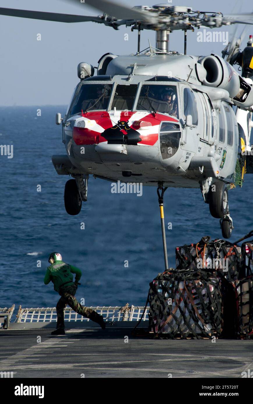 US Navy An MH-60S Sea Hawk helicopter from the Eightballers of ...