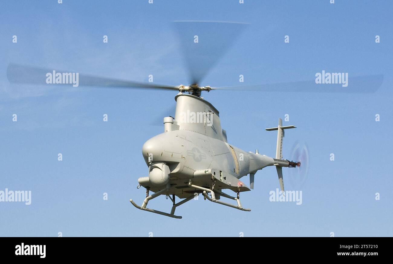 US Navy An MQ-8B Fire Scout unmanned aerial vehicle (cropped).jpg Stock ...