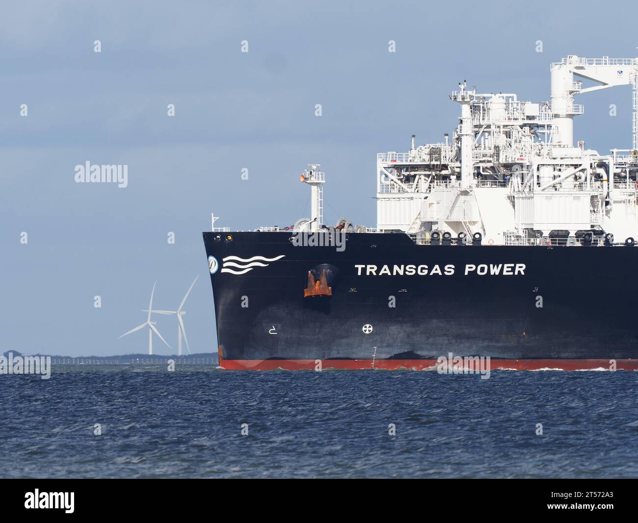 Sheerness, Kent, UK. 3rd Nov, 2023. Gas ship Transgas Power seen ...