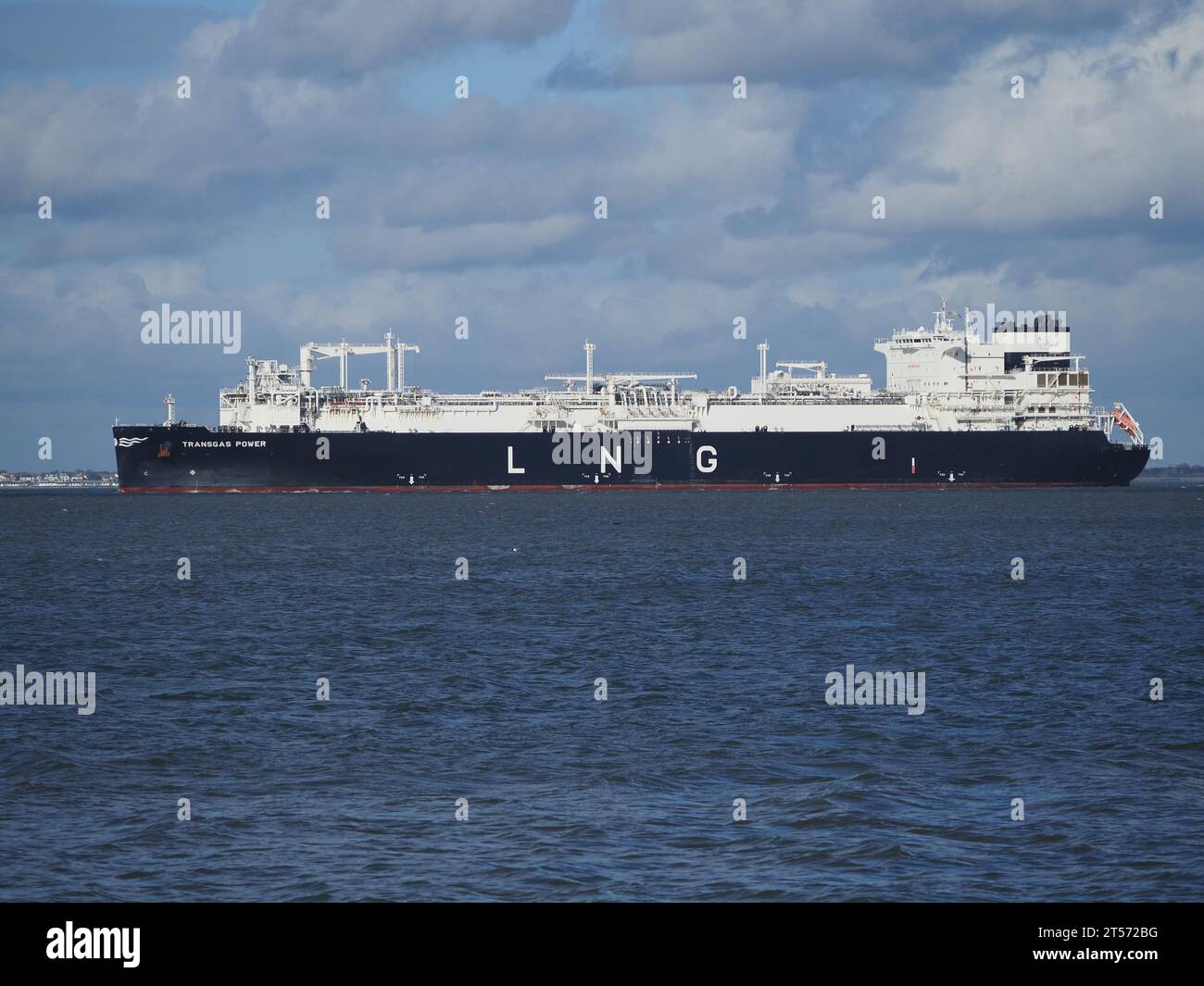Sheerness, Kent, UK. 3rd Nov, 2023. Gas ship Transgas Power seen ...