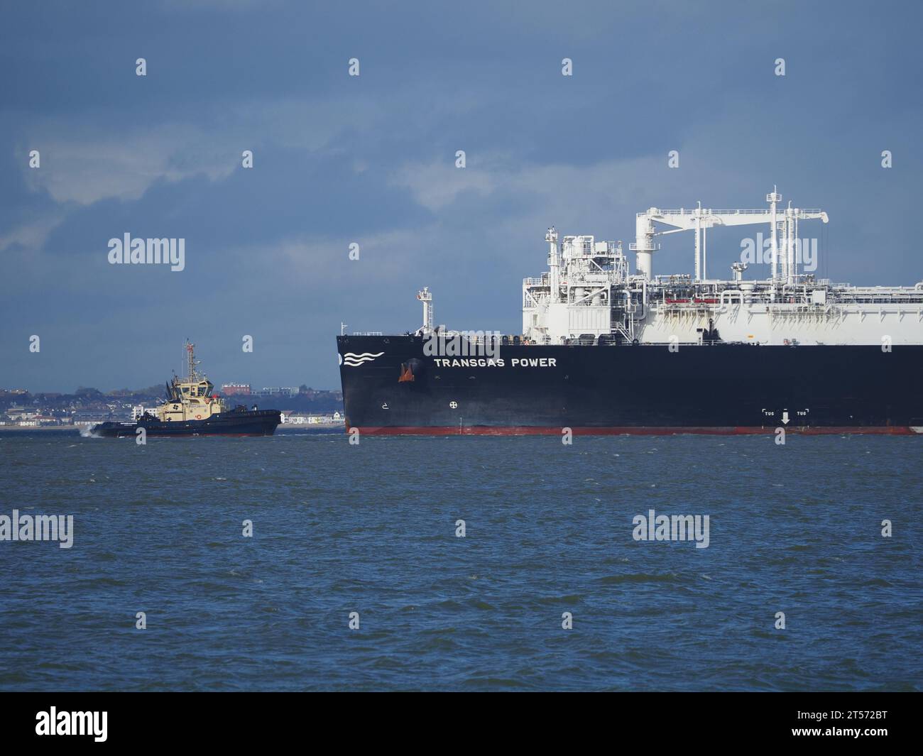 Sheerness, Kent, UK. 3rd Nov, 2023. Gas ship Transgas Power seen ...